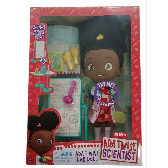 Just Play | Toys | Ada Twist Scientist Lab Doll Talkssings Desk Drawing ...